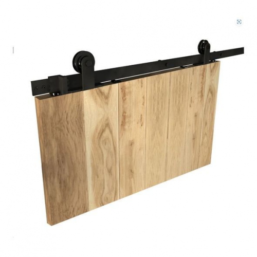 Luna Top Mounted Rustic Black Single Track Up To 100kg Door Leaf