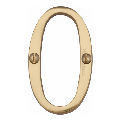 Heritage Brass C1560 Polished Brass Face Fixing 76mm Numerals